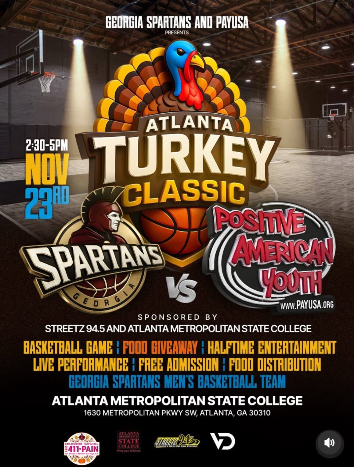 Streetz 94.5 Powers Atlanta Turkey Classic as Georgia Spartans and ...