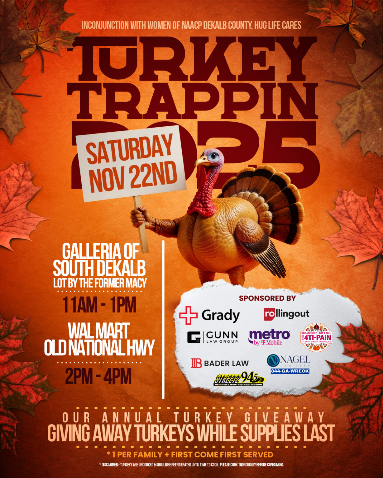 Community Shows Up Big for Turkey Trappin’ 2025 as Streetz Radio Feeds ...